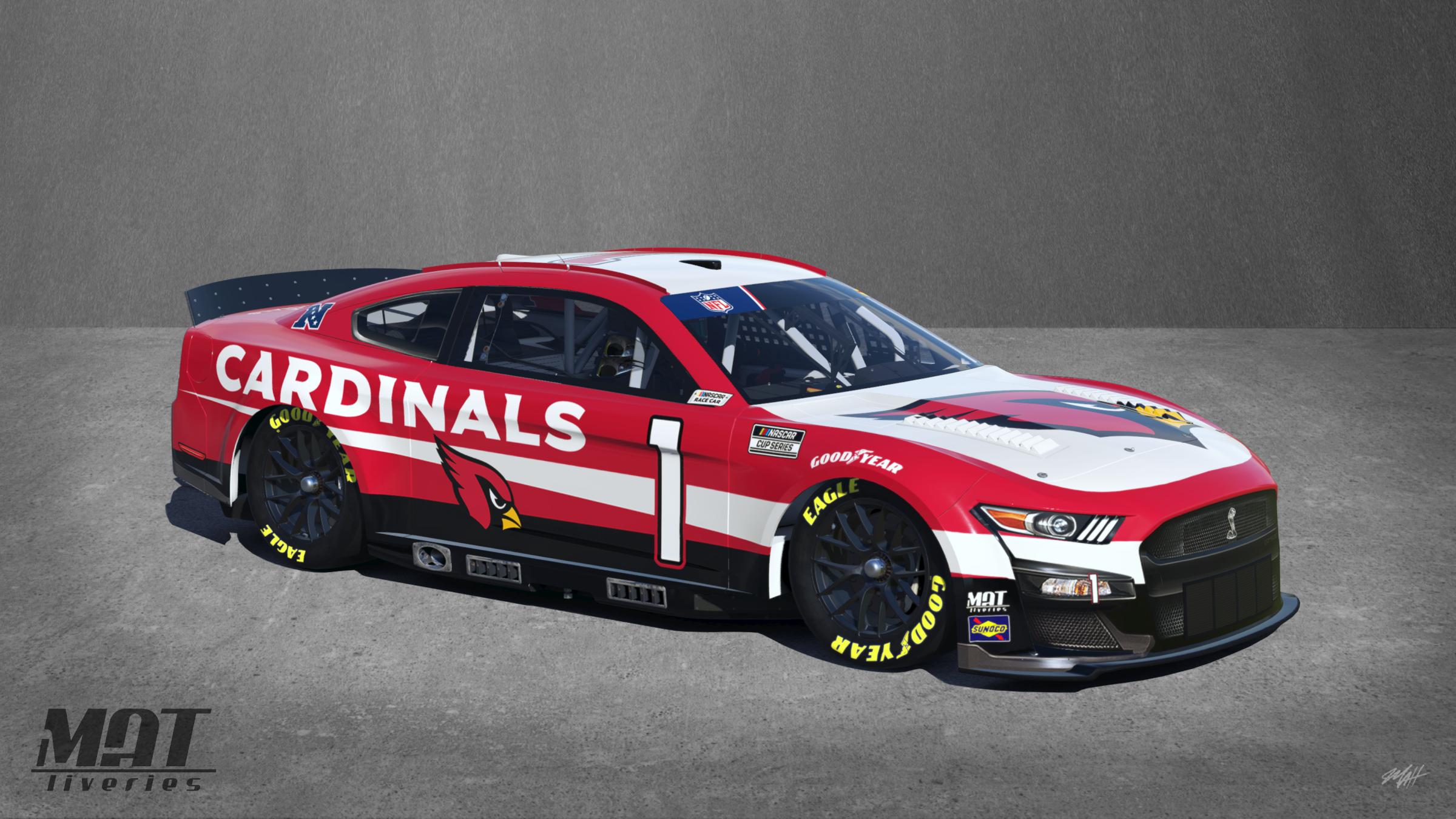 Arizona Cardinals Gen. 7 Mustang by Matt Tomelleri - Trading Paints