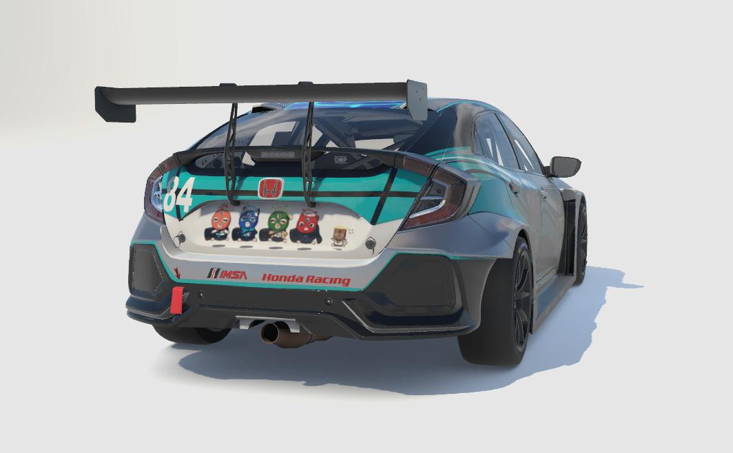 "Blue Archive" Honda Civic TCR by Bruno Cardoso - Trading Paints