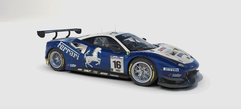 Ferrari 488 GT3 Evo Blue by Scott N. - Trading Paints