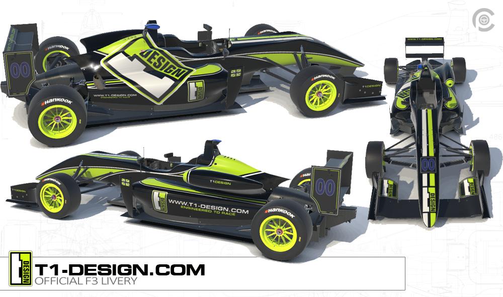 T1-DESIGN.COM F3 Official Livery - Black by Paul R Chaloner - Trading ...