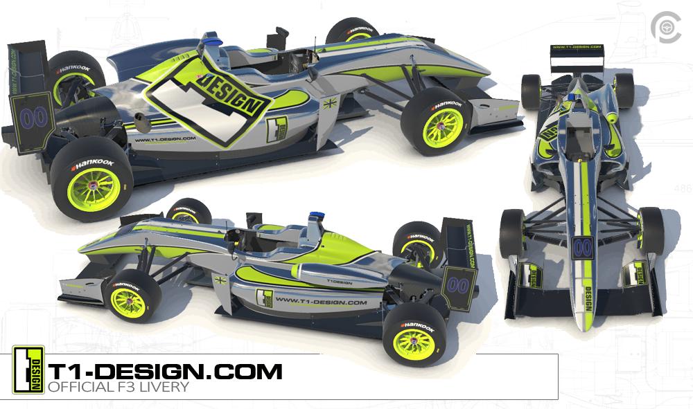 T1-DESIGN.COM F3 Official Livery - Chrome Silver by Paul R Chaloner ...