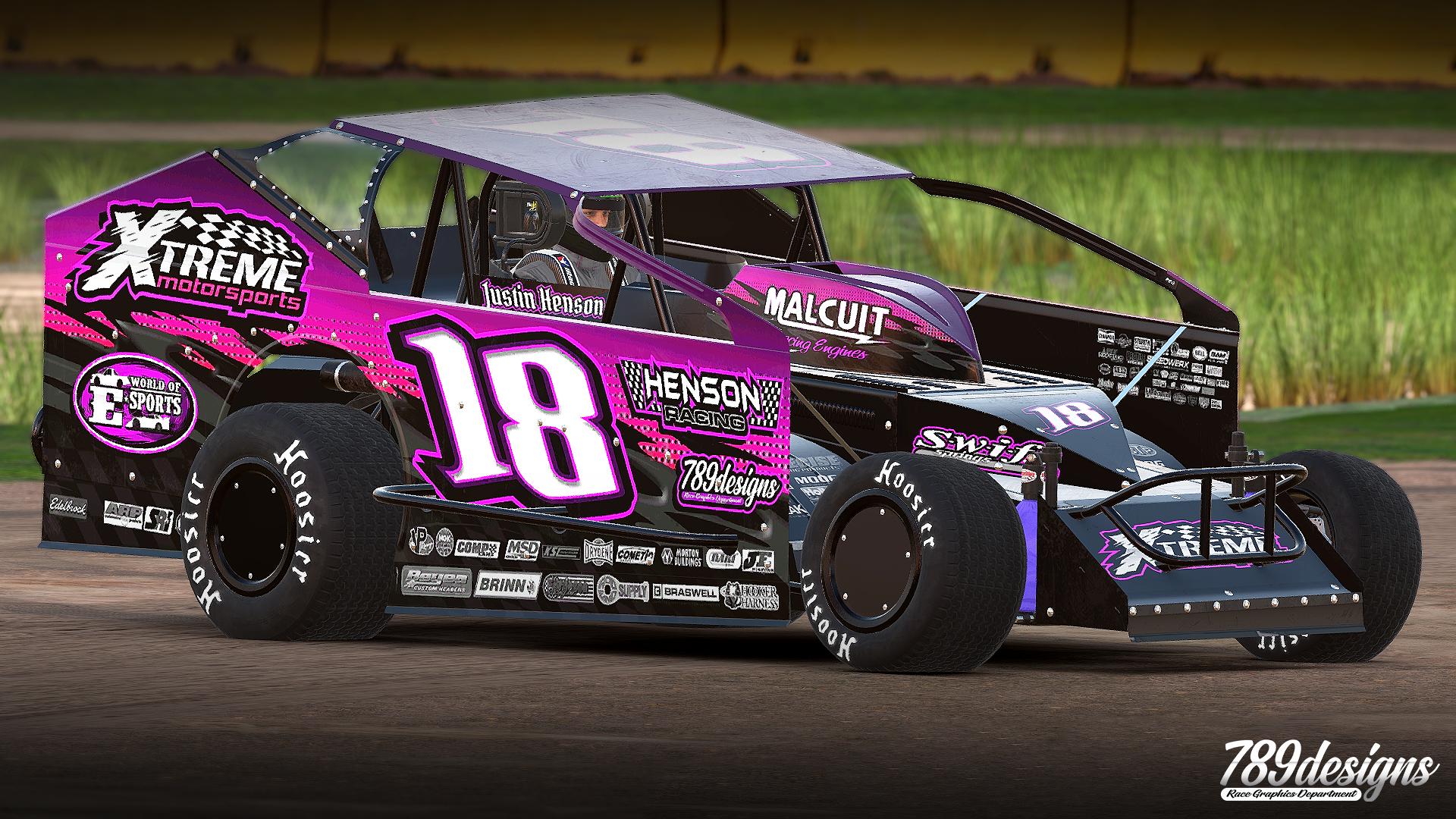 Justin Henson Big Block Modified by Garrett Marshall - Trading Paints