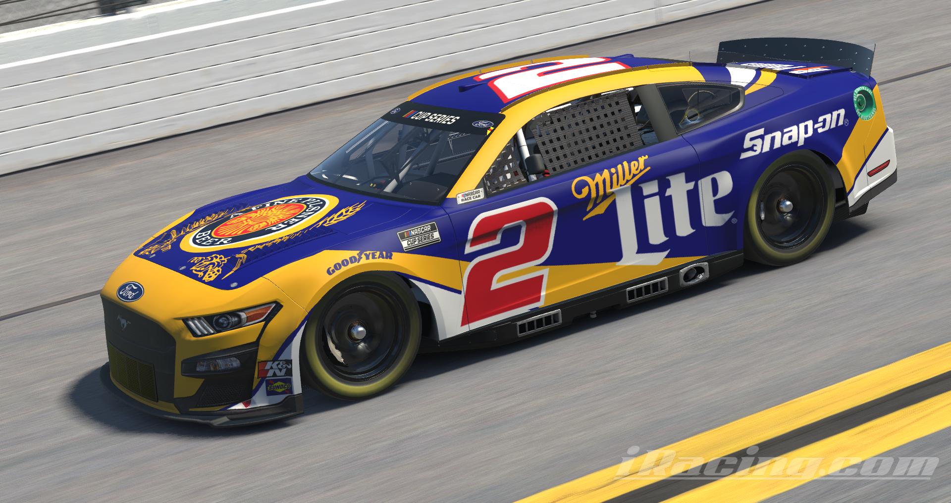 #2 Miller Lite Ford Mustang Matte by Andrew Rattell - Trading Paints