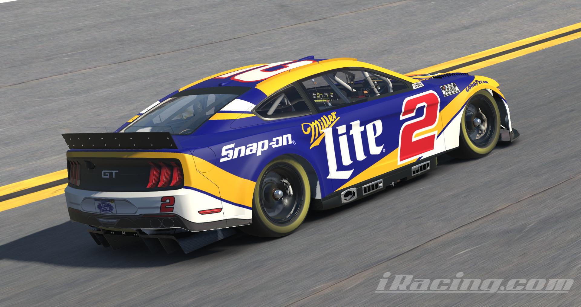 #2 Miller Lite Ford Mustang Matte by Andrew Rattell - Trading Paints