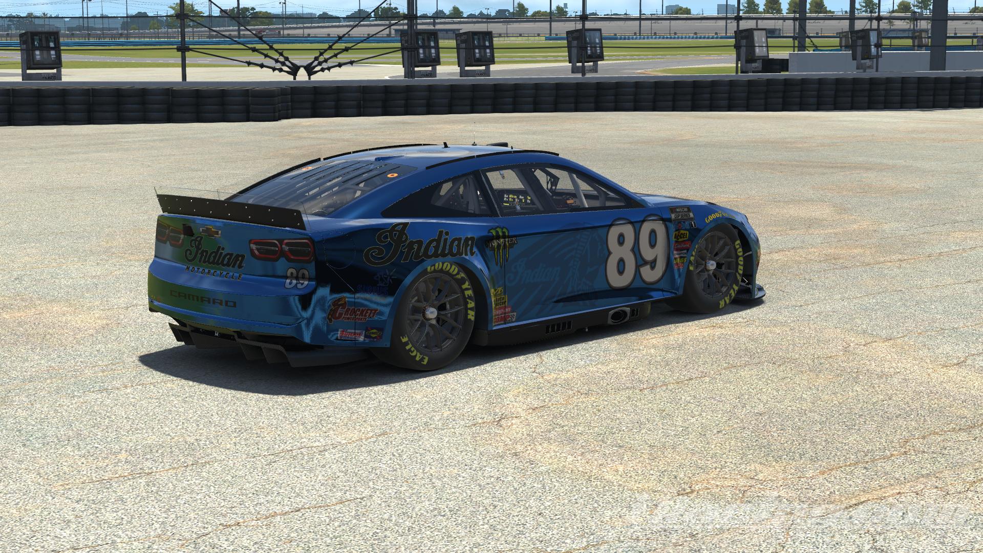 Metallic Cobalt Blue Indian Motorcycle by Ted Glenn - Trading Paints