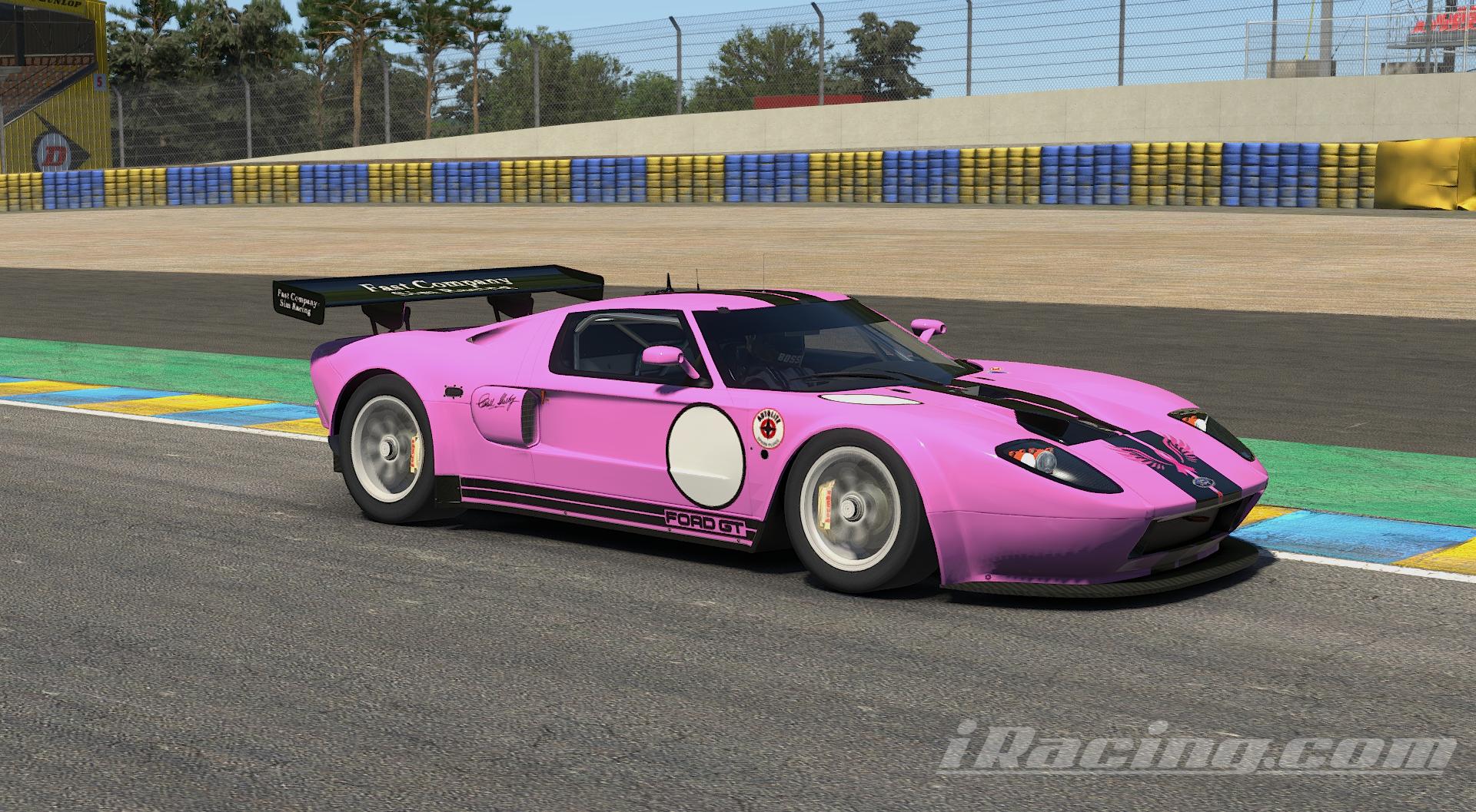 Pink GT40 with pink awareness wings for sim stamped numbers by Bryan E ...