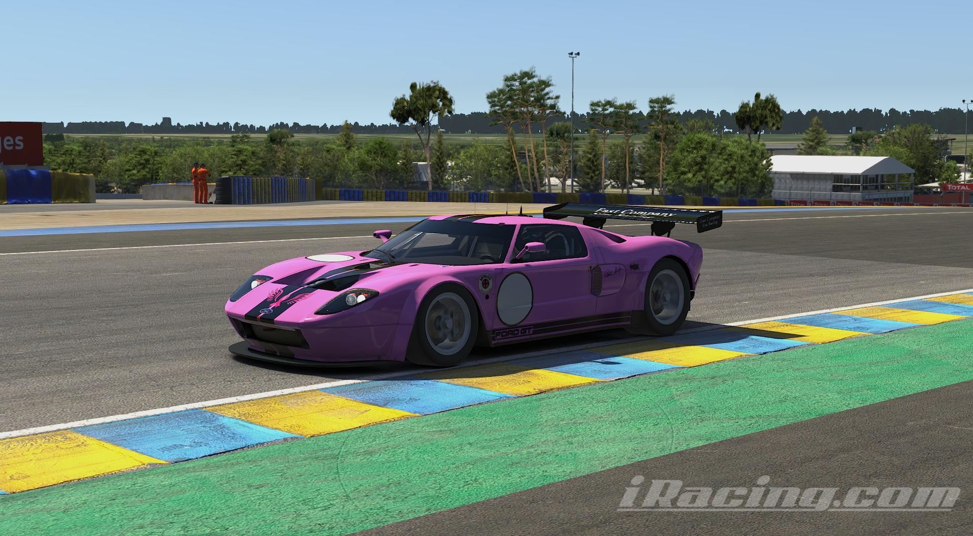 Pink GT40 with pink awareness wings for sim stamped numbers by Bryan E ...