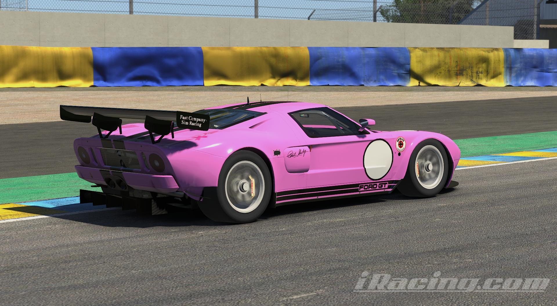 Pink GT40 with pink awareness wings for sim stamped numbers by Bryan E ...