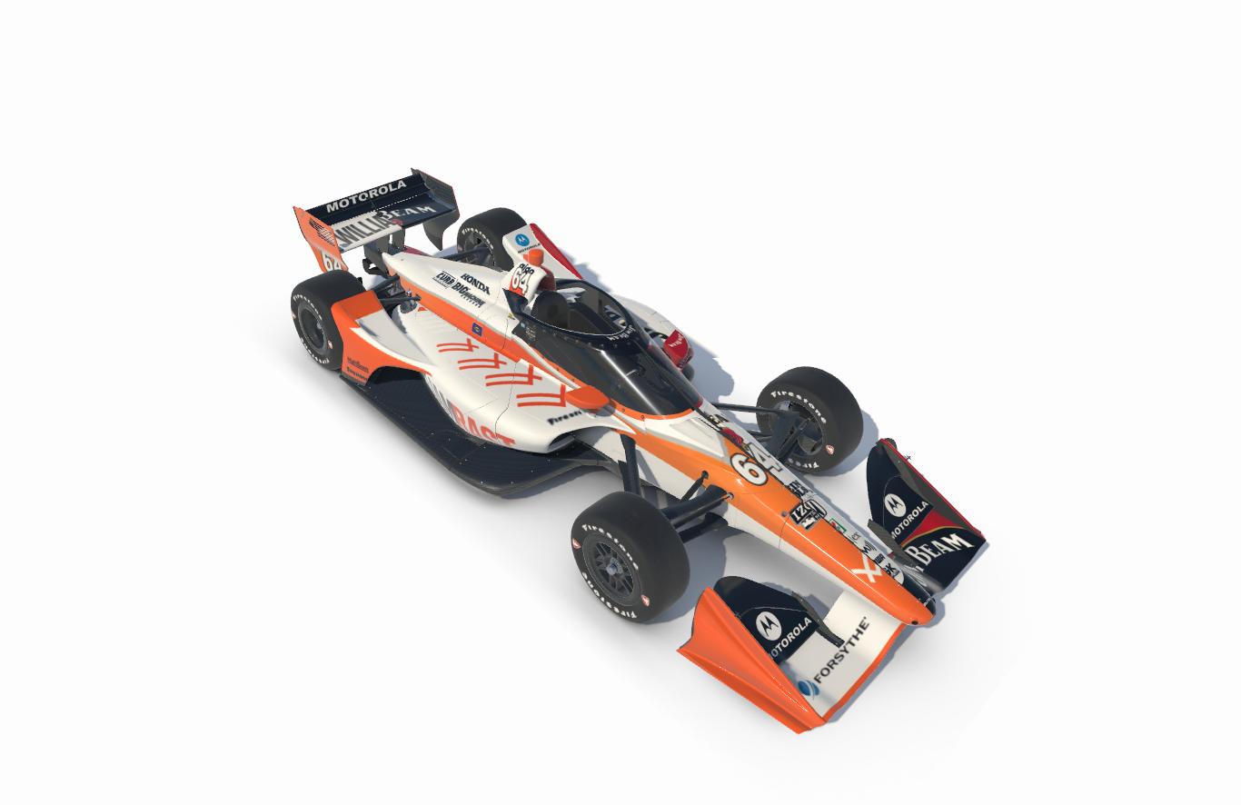 D.Wheldon split livery. N.Stock by William F. - Trading Paints