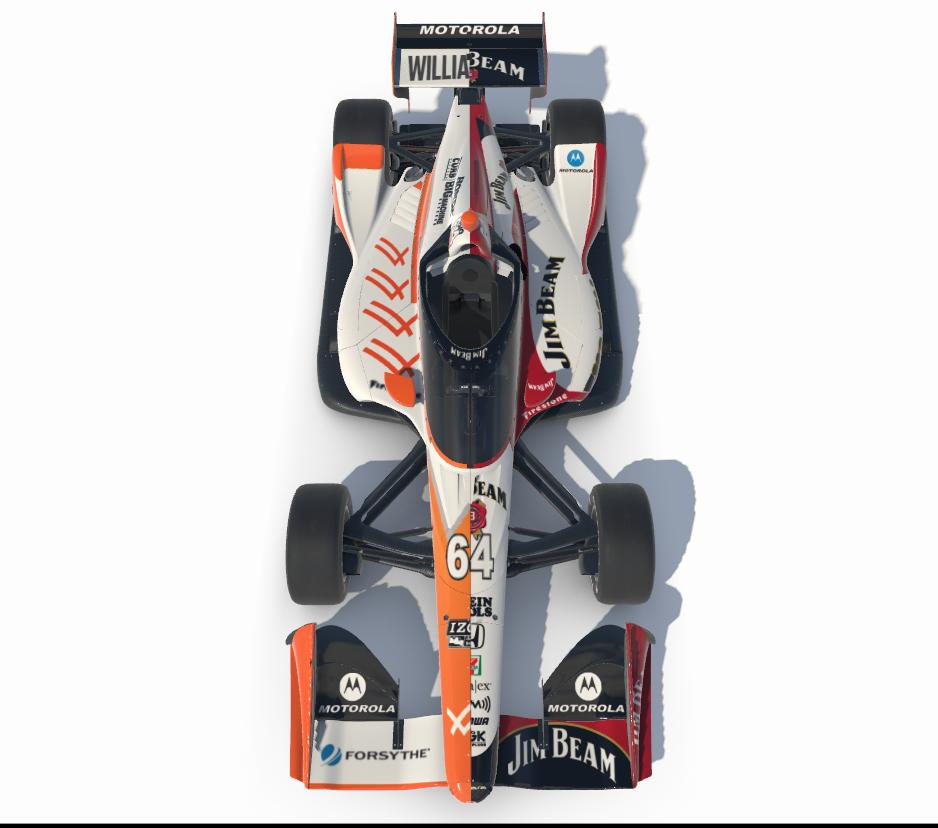 D.Wheldon split livery. N.Stock by William F. - Trading Paints