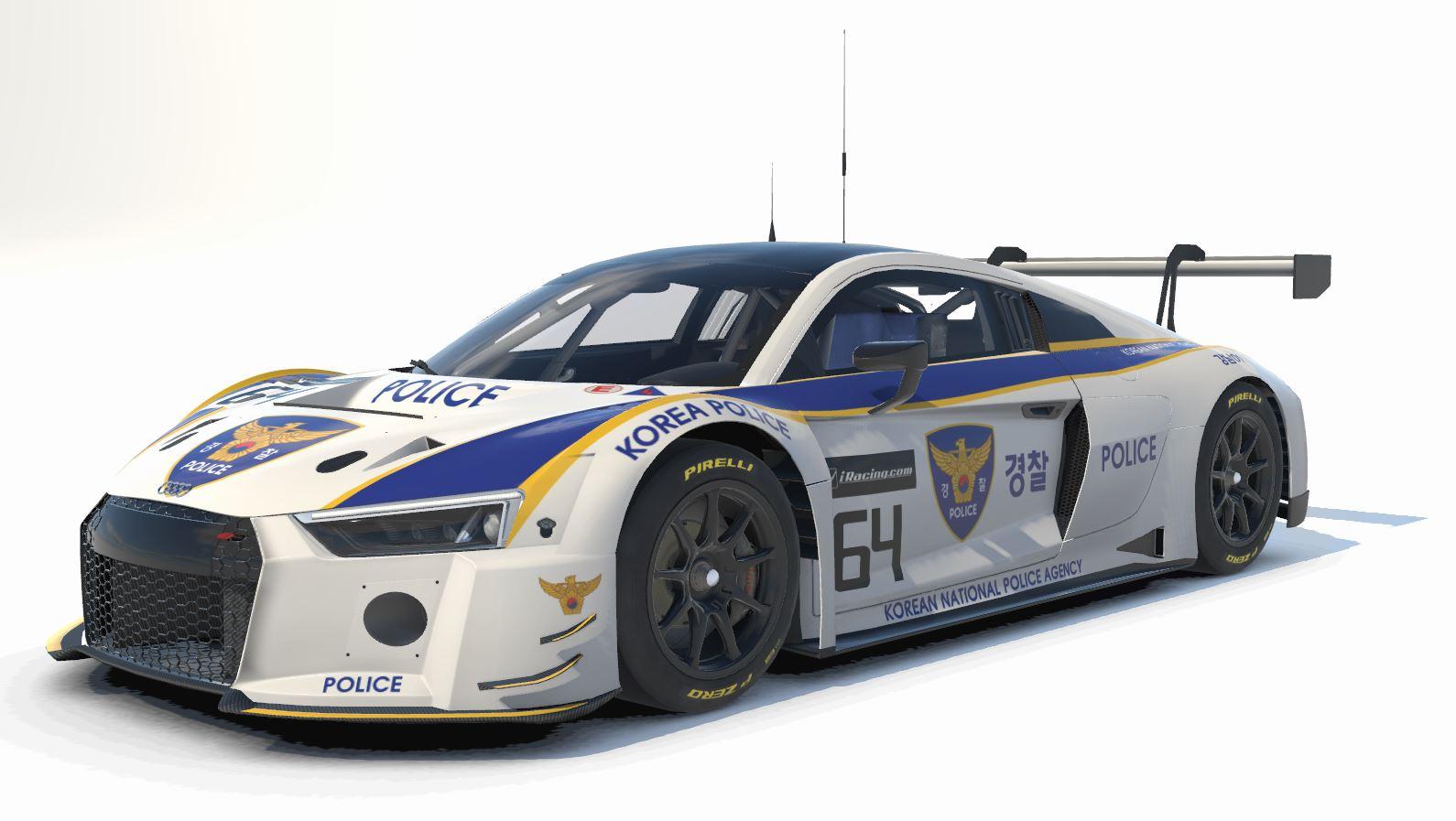 Audi R8 LMS Korea Police by Sangyun Lee - Trading Paints