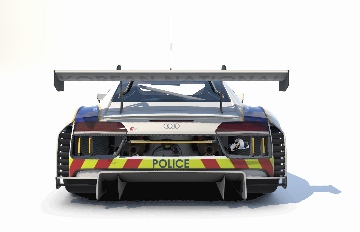 Audi R8 LMS Korea Police by Sangyun Lee - Trading Paints