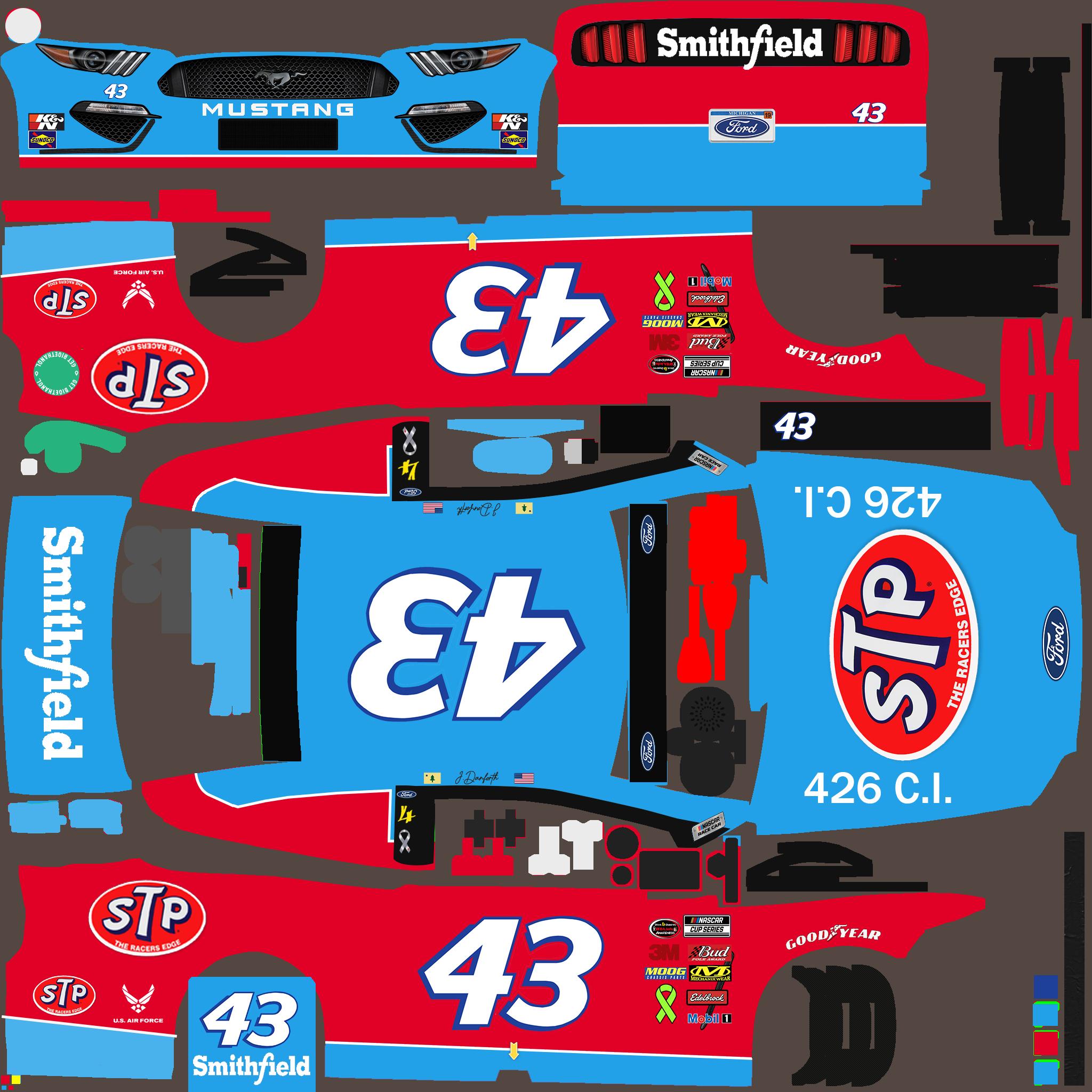 James Danforth Richard Petty Concept #43 STP Ford Mustang by James D ...