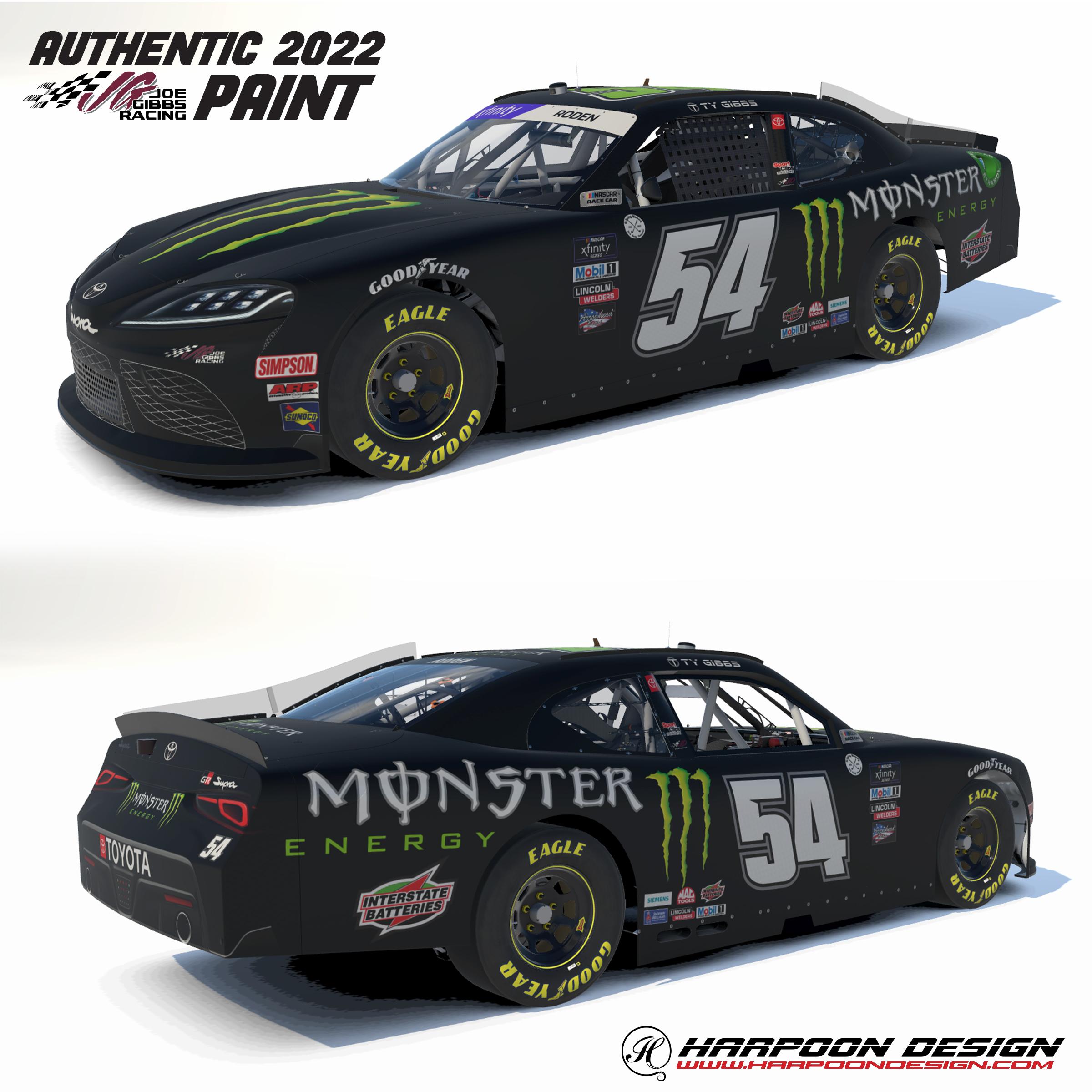 2022 Ty Gibbs Monster Supra by Brantley Roden - Trading Paints