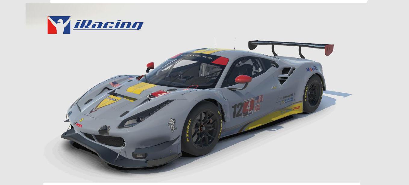 #4 Ferrari Corvette 488C.8R Evo iRacing Numbers by Nate Dean - Trading ...