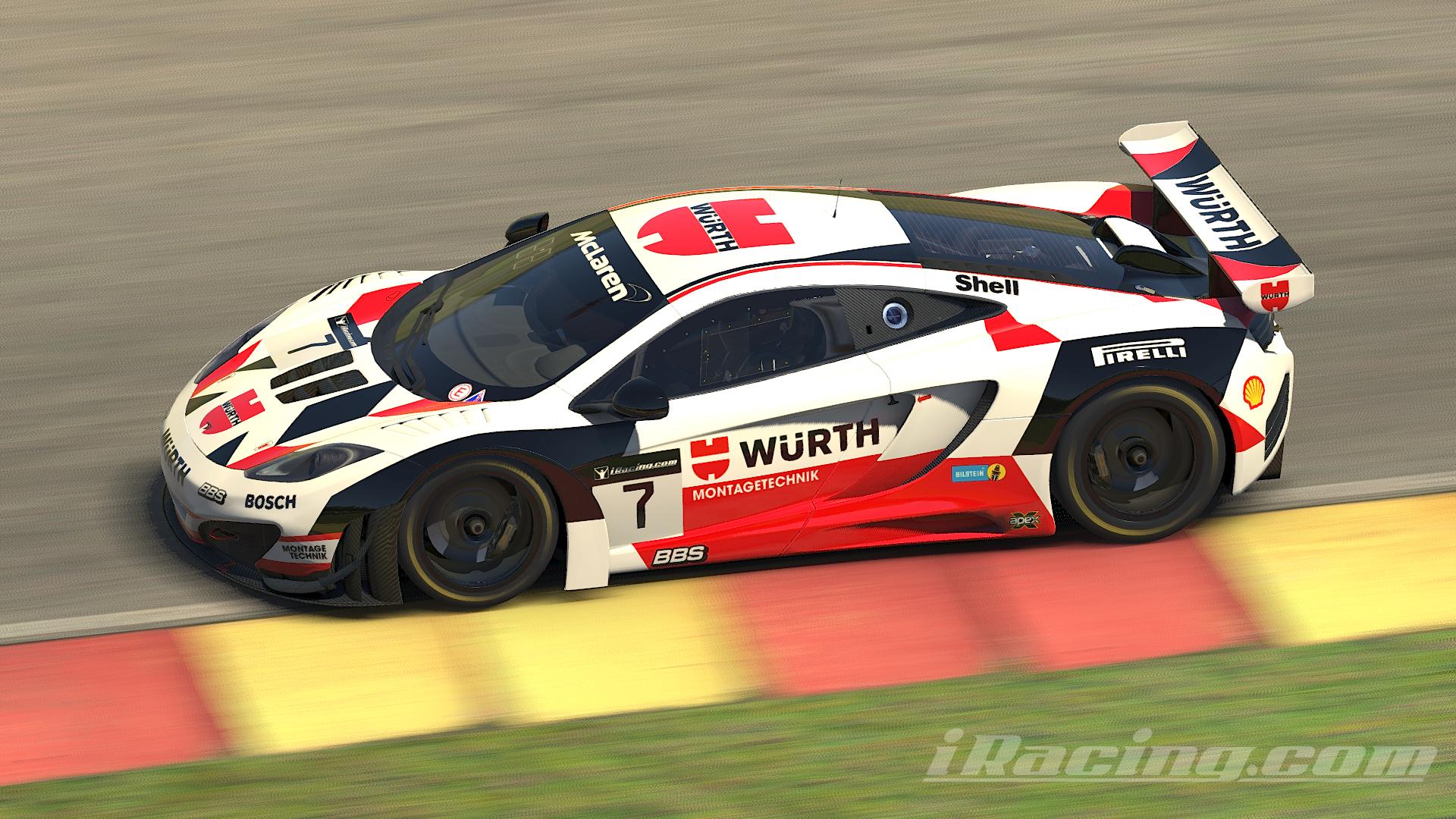 Wurth McLaren MP4-12C GT3 by Steven Merzlak - Trading Paints