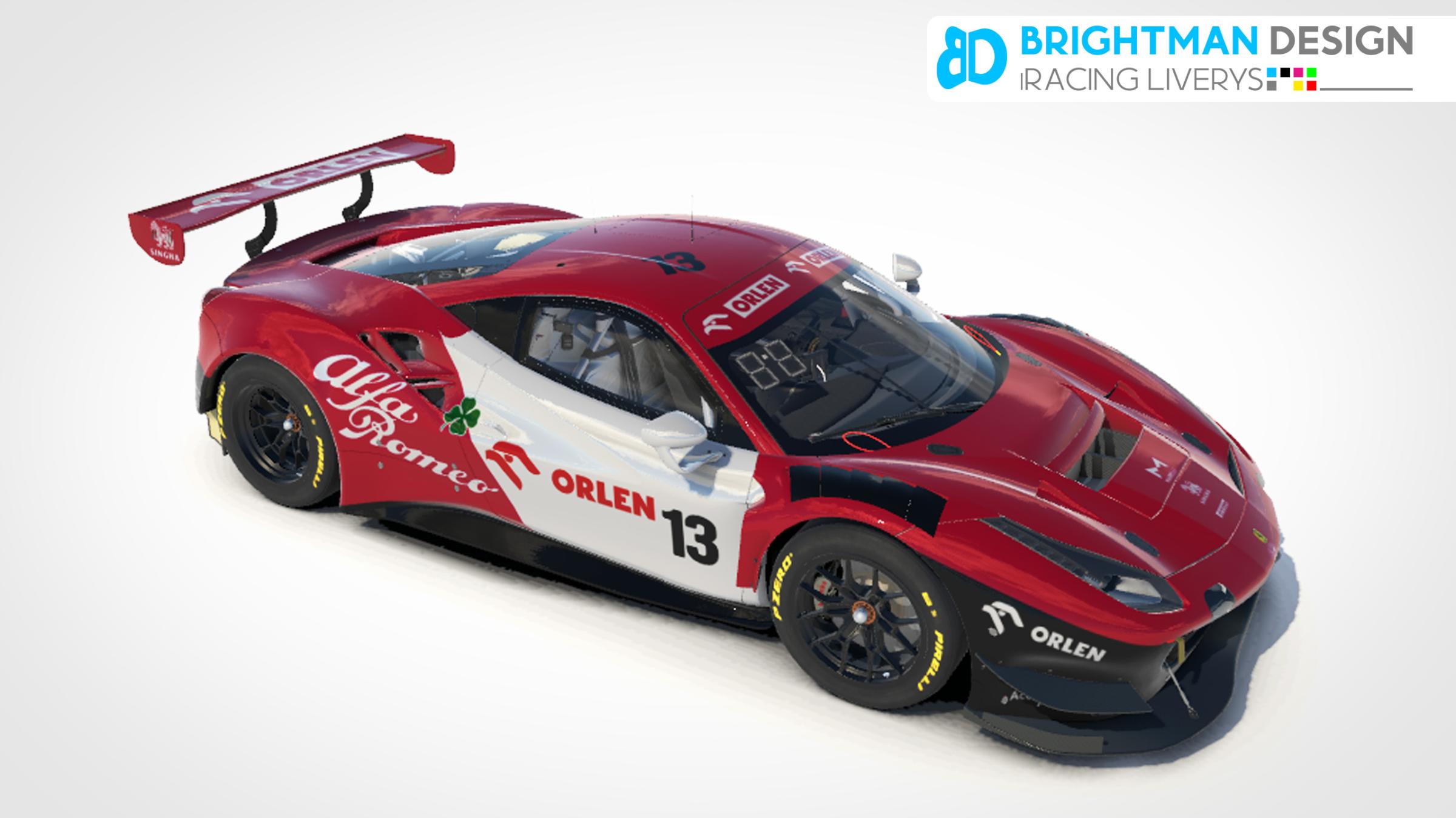 488 GT3 | Alfa Romeo 2022 by Leon H. - Trading Paints