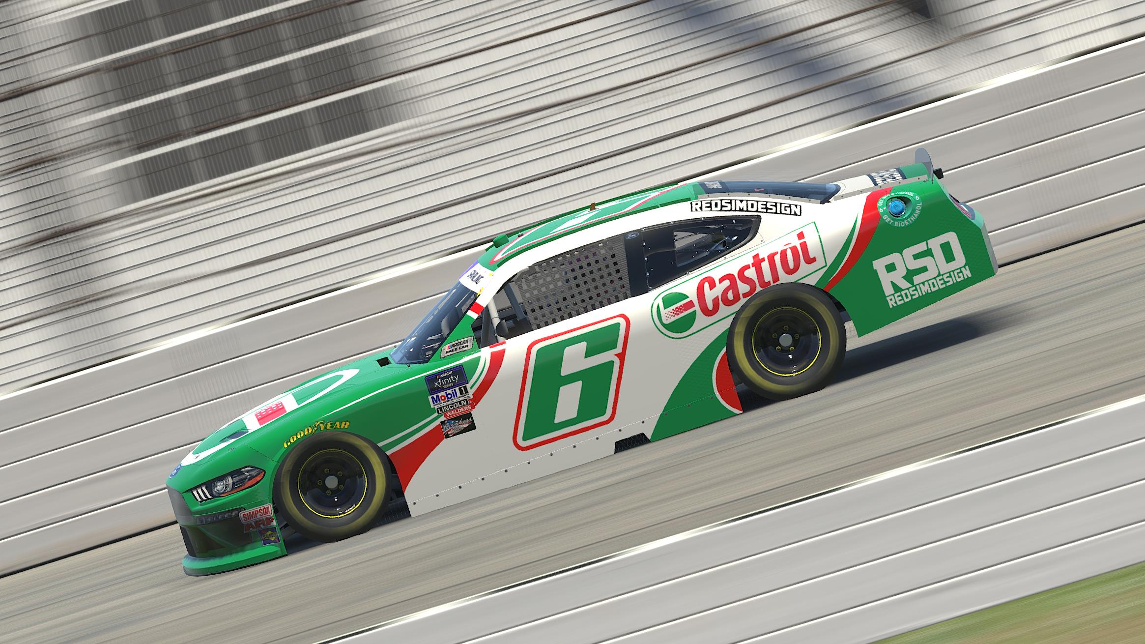 Castrol Mustang Sim Stamp/No Number by Blaine Sparling - Trading Paints