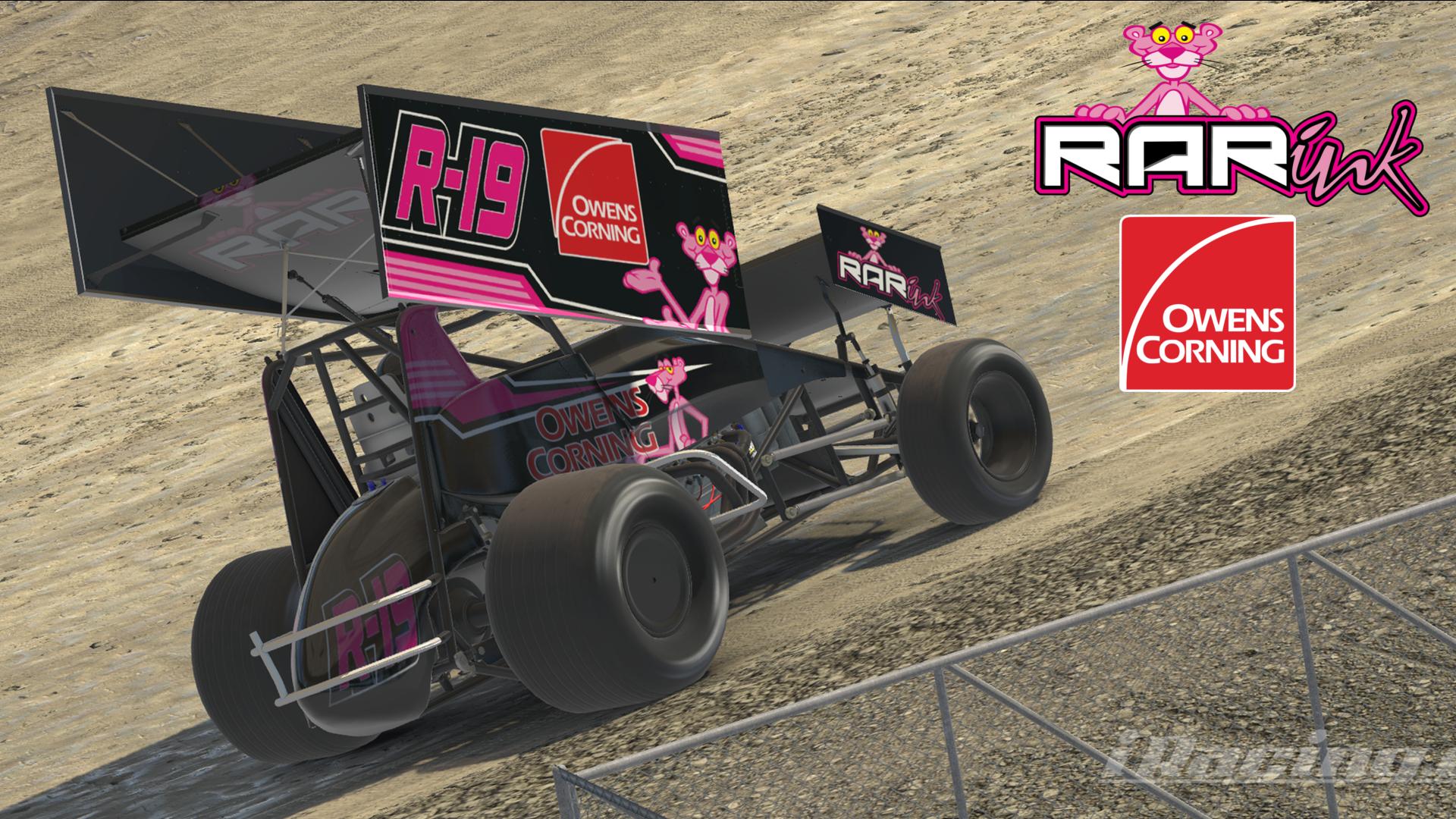 Owens Corning/Pink Panther sprint custom numbers concept by Brady ...