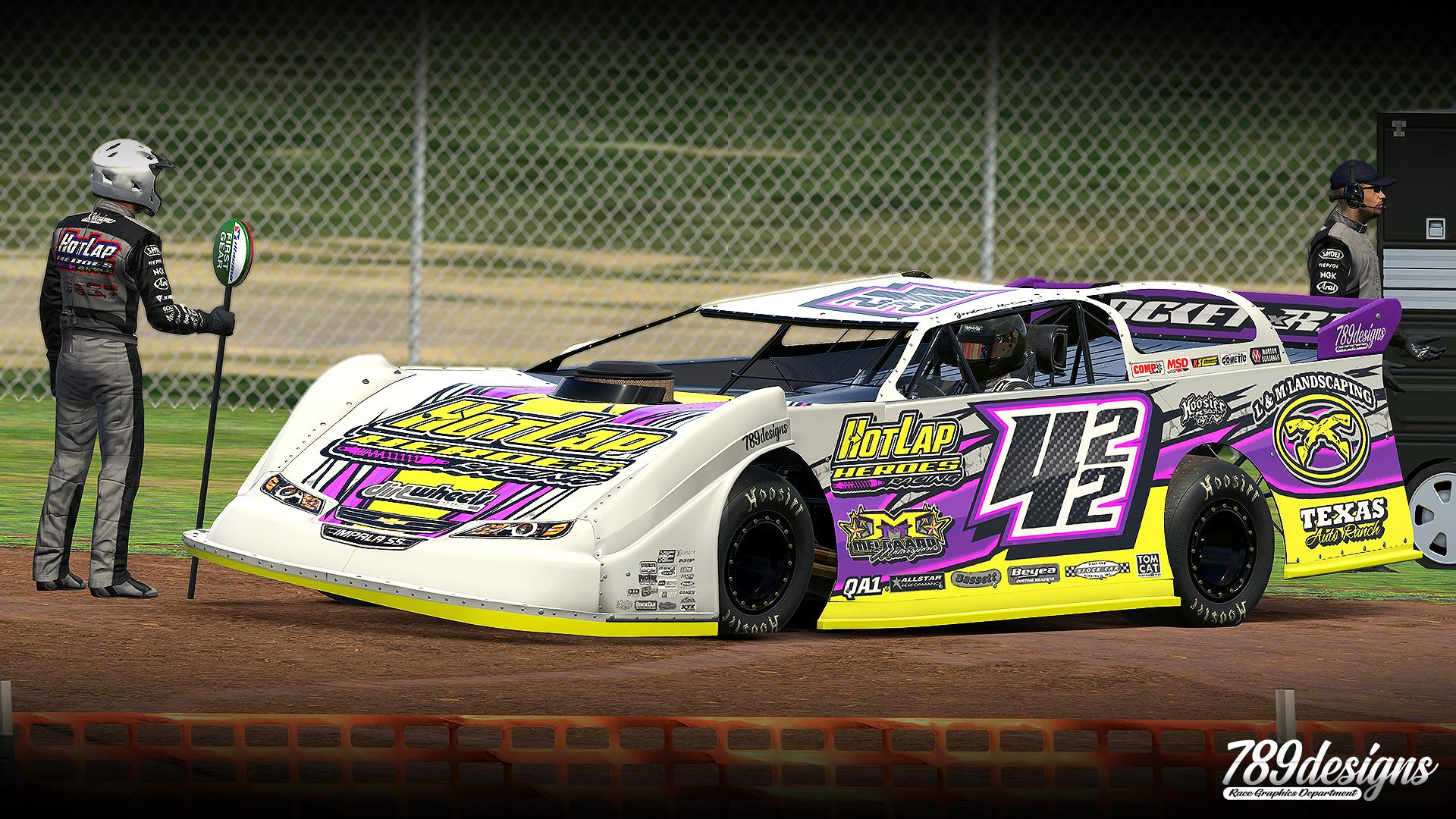 Jordan McEvoy Dirt Late Model Gray by Garrett Marshall - Trading Paints