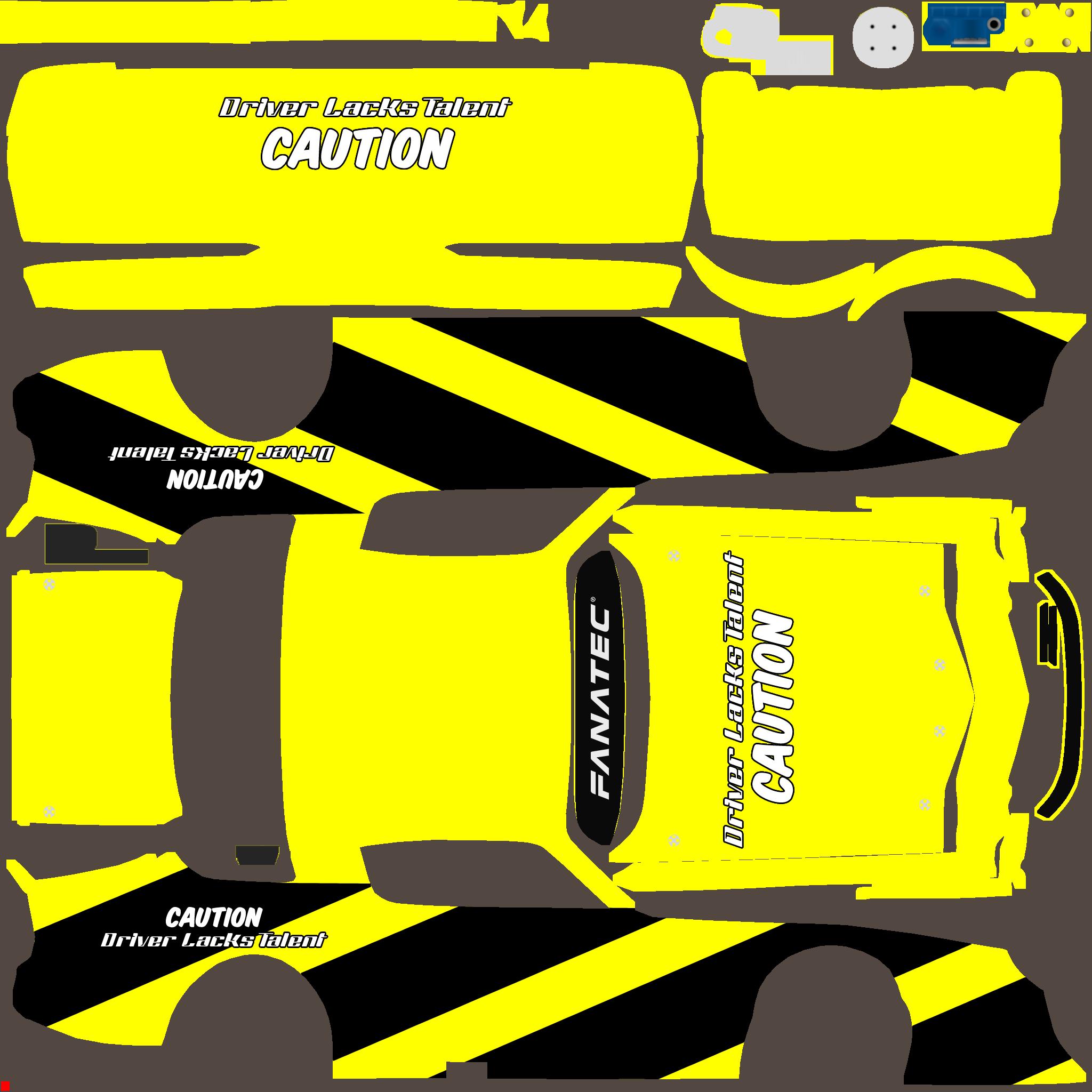 Caution Driver Lacks Talent Street Stock by Dylan Coutu - Trading Paints