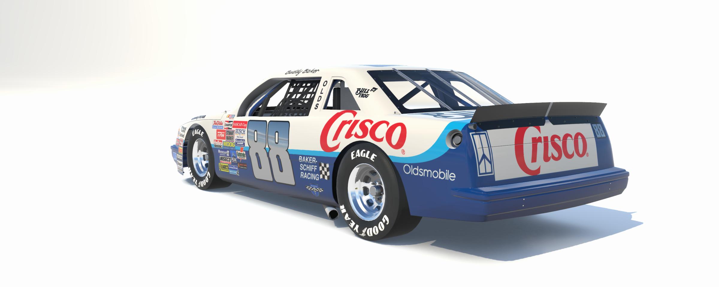 Buddy Bakers 1987 Crisco Oldsmobile by John Mustian Jr - Trading Paints