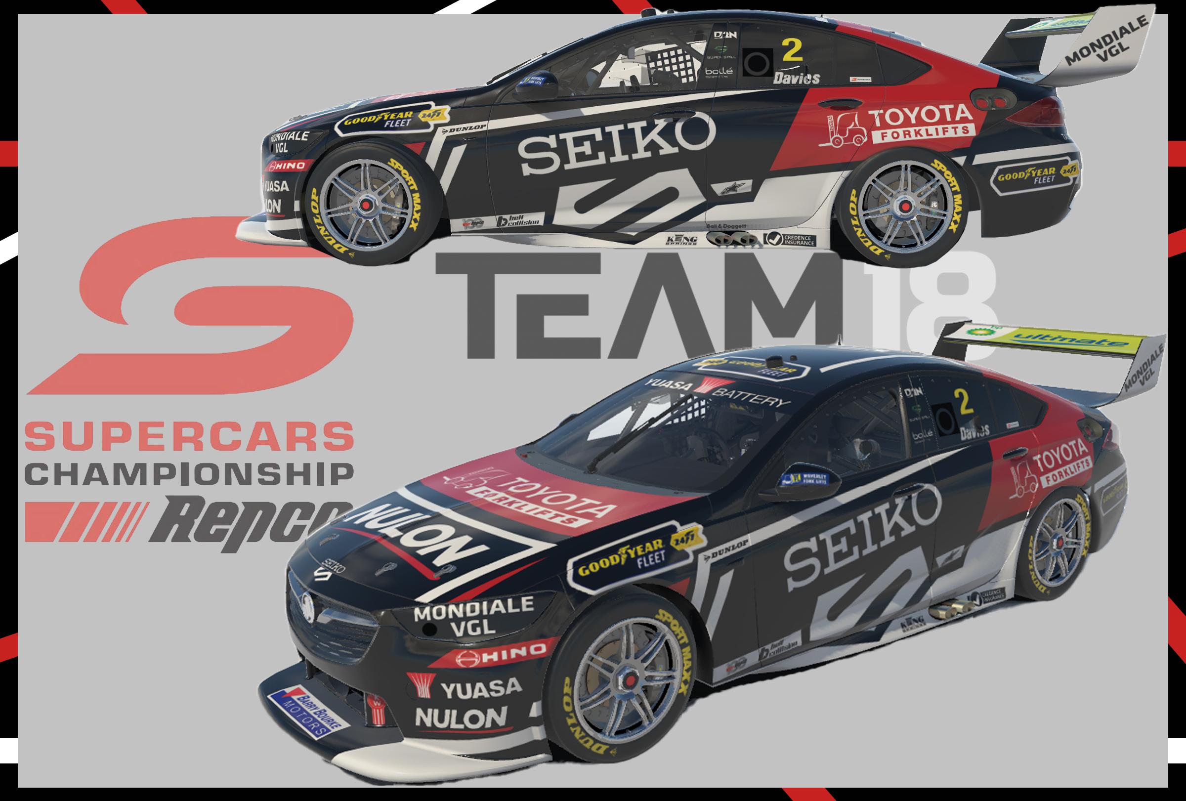 2022 Seiko 5 Racing - Team 18 - Scott Pye by Jason Davies - Trading Paints
