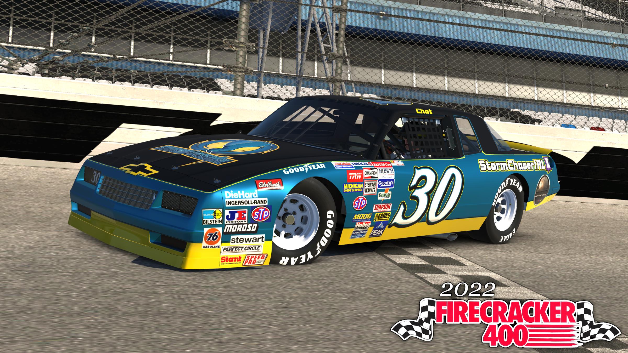 Official Aaron Roth 2022 Firecracker 400 1987 Monte Carlo by Manix ...