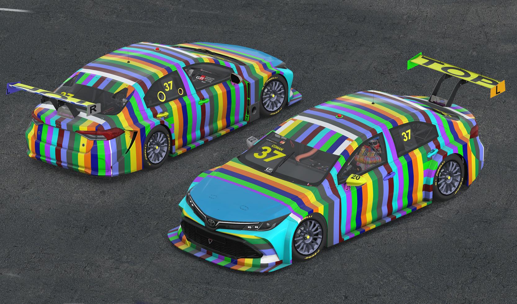 Brazil Toyota Stripes by Clyde Coman - Trading Paints