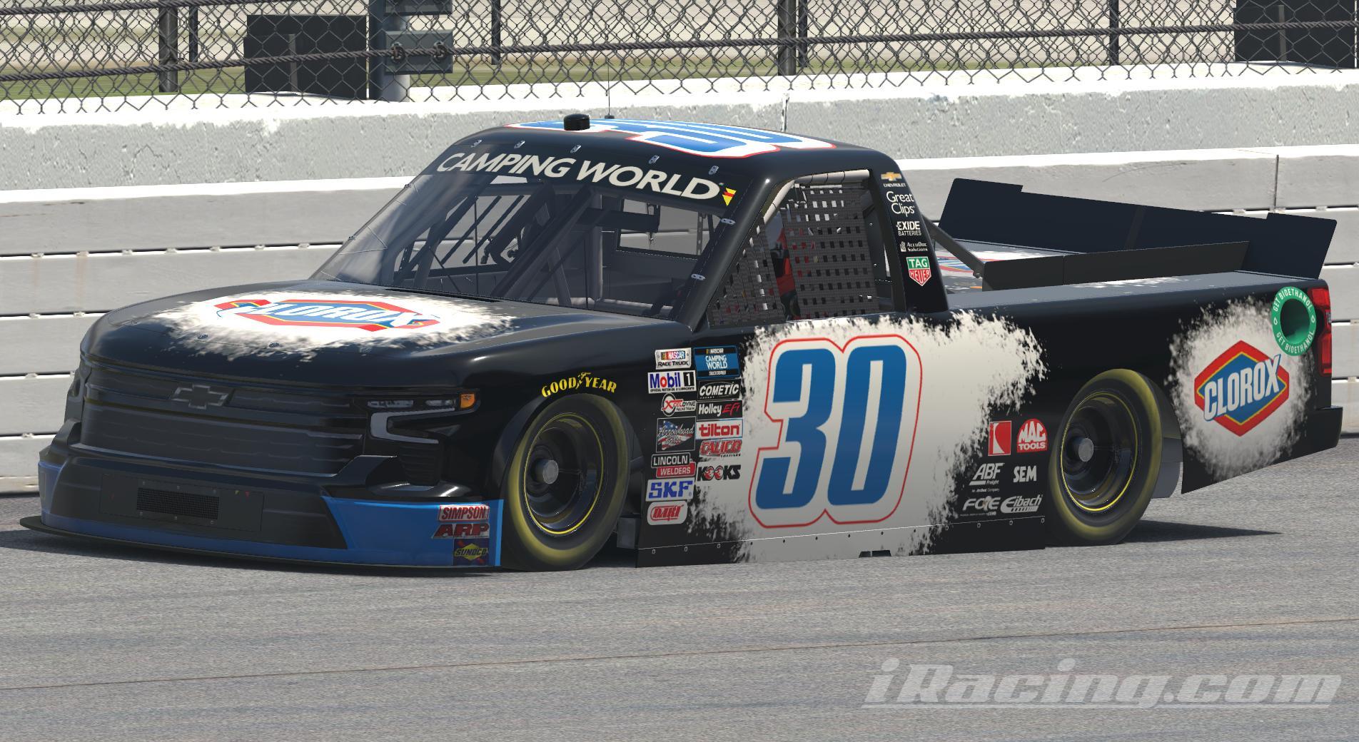 Throwback Kyle Larson 30 Clorox Chevrolet Silverado by Jacob Fortino ...