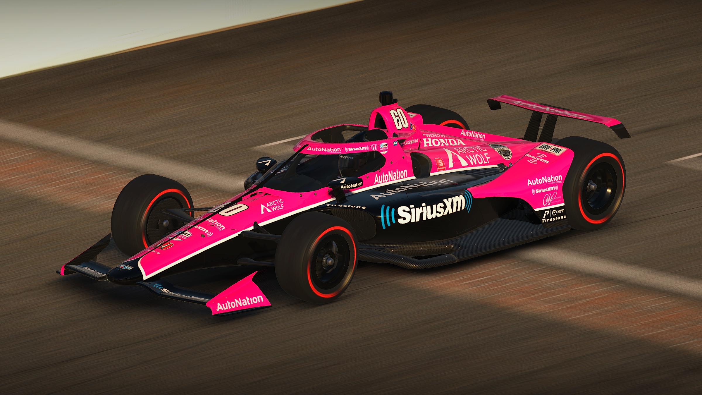 2022 Simon Pagenaud #60 AutoNation SiriusXM IndyCar with Custom Number ...