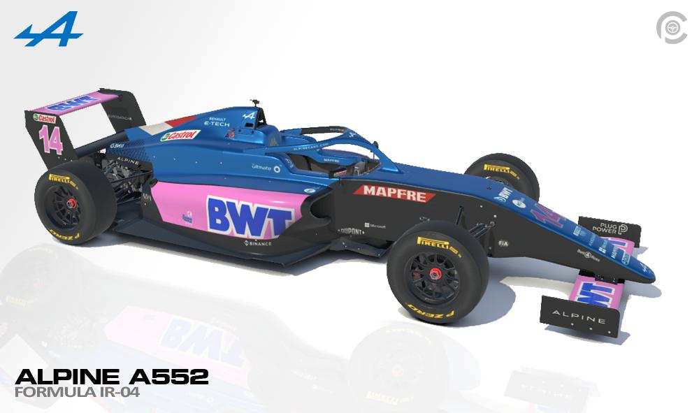 Alpine A552 F1 2022 Livery for IR-04 by Paul R Chaloner - Trading Paints