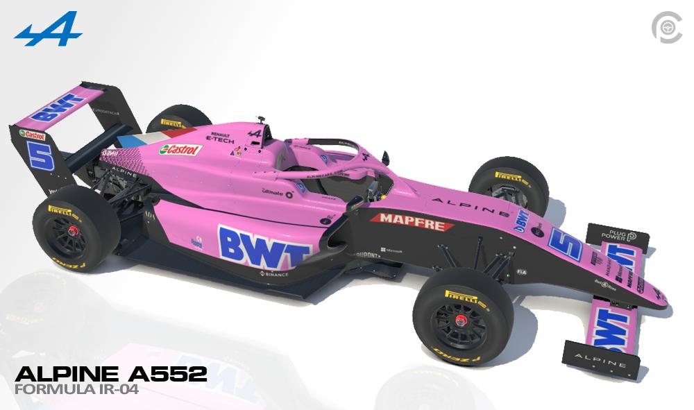 Alpine A552 Pink F1 2022 for IR04 by Paul R Chaloner - Trading Paints