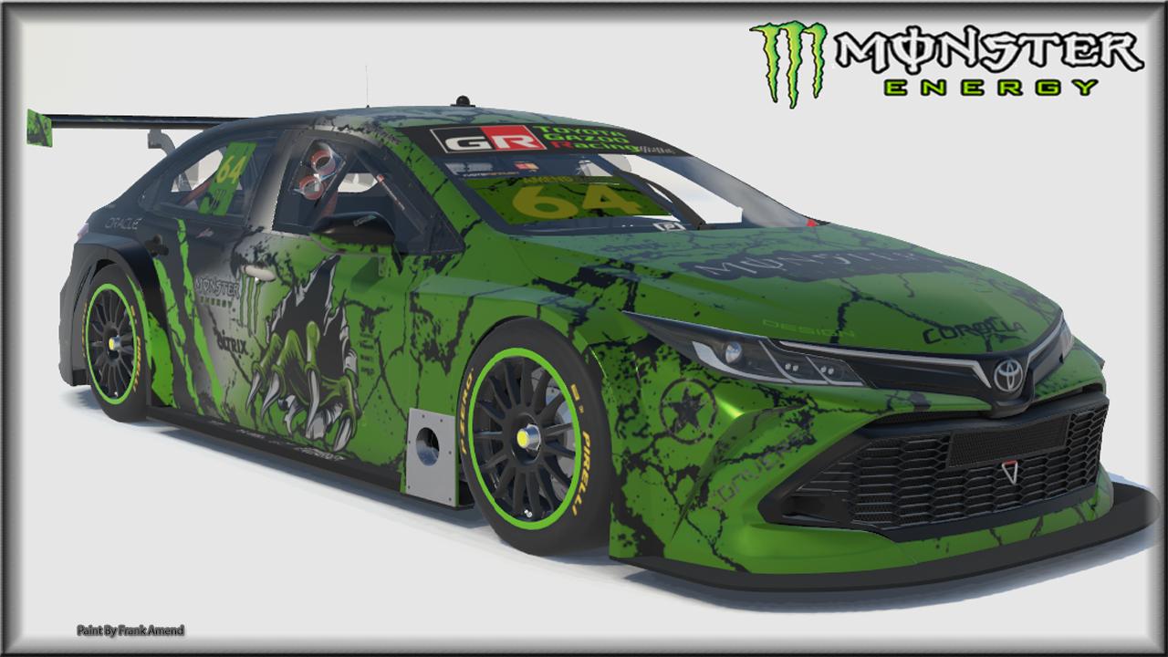 Green Monster Stock Car Pro Toyota Corolla by Frank Amend - Trading Paints
