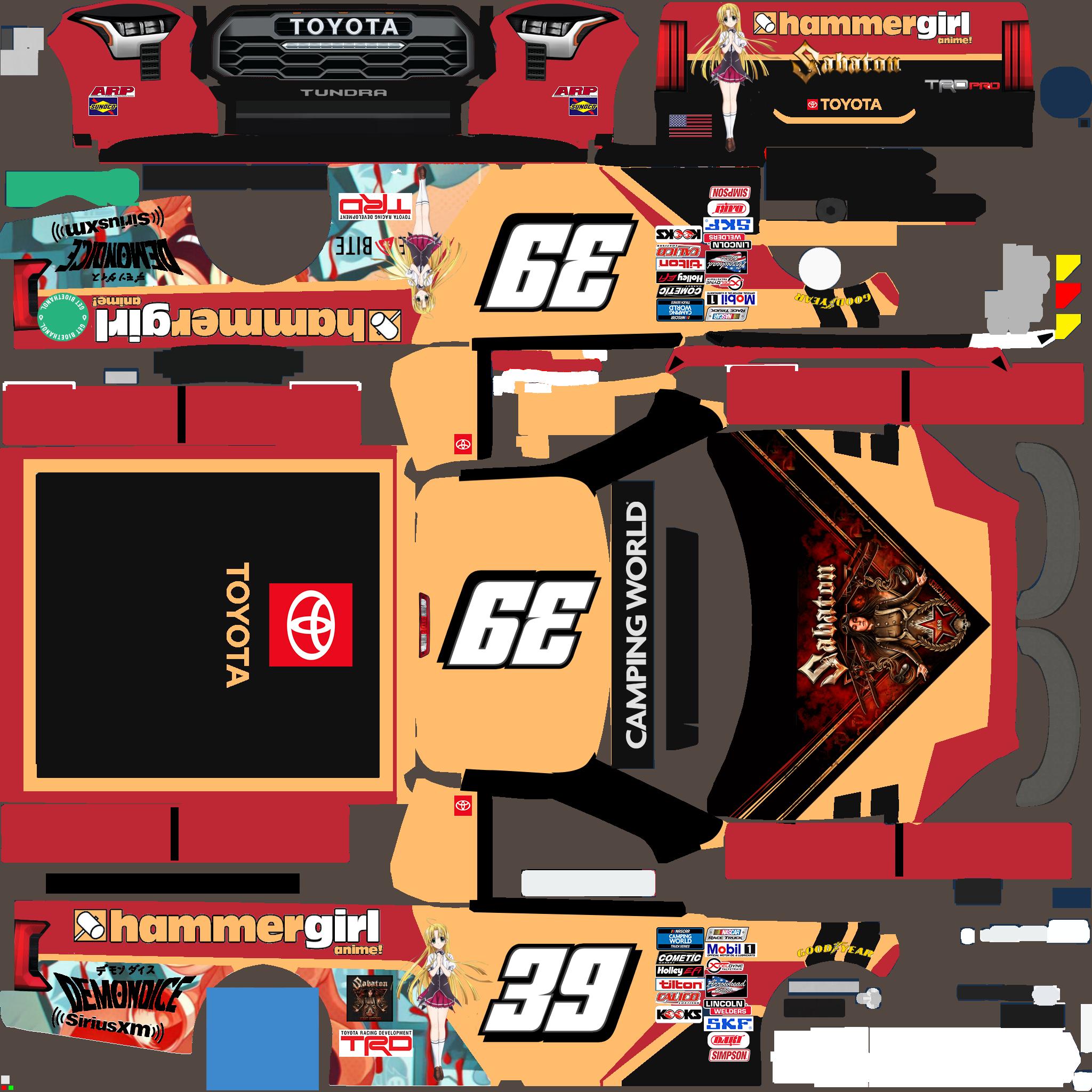 Demondice/Hammergirl/Sabaton Tundra by Nickolas M. - Trading Paints