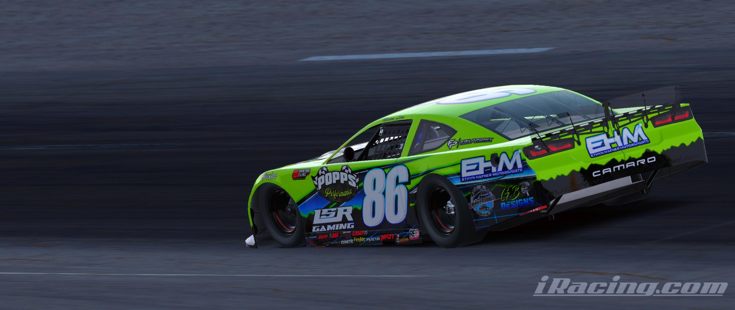 Mason Leon 86 EHM Super Late Model by Garrett Boyd - Trading Paints