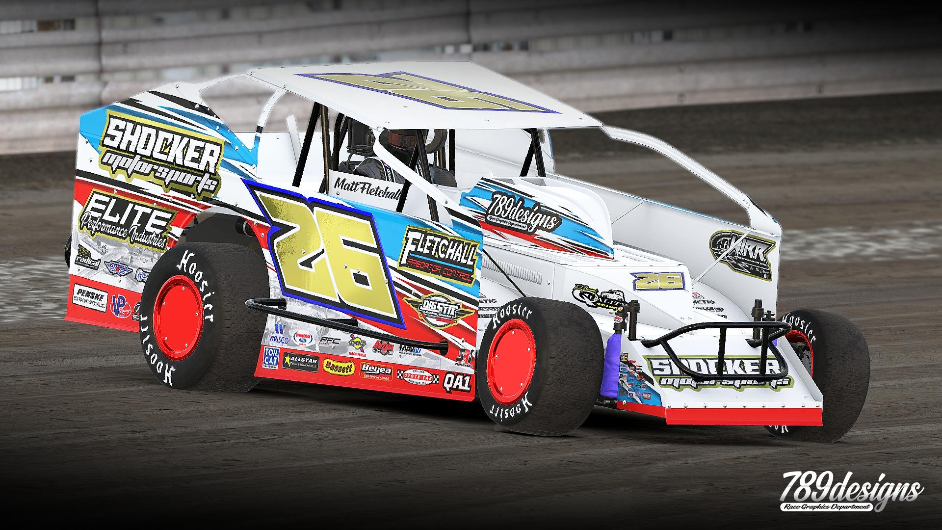 Matt Fletchall Big Block Modified by Garrett Marshall - Trading Paints