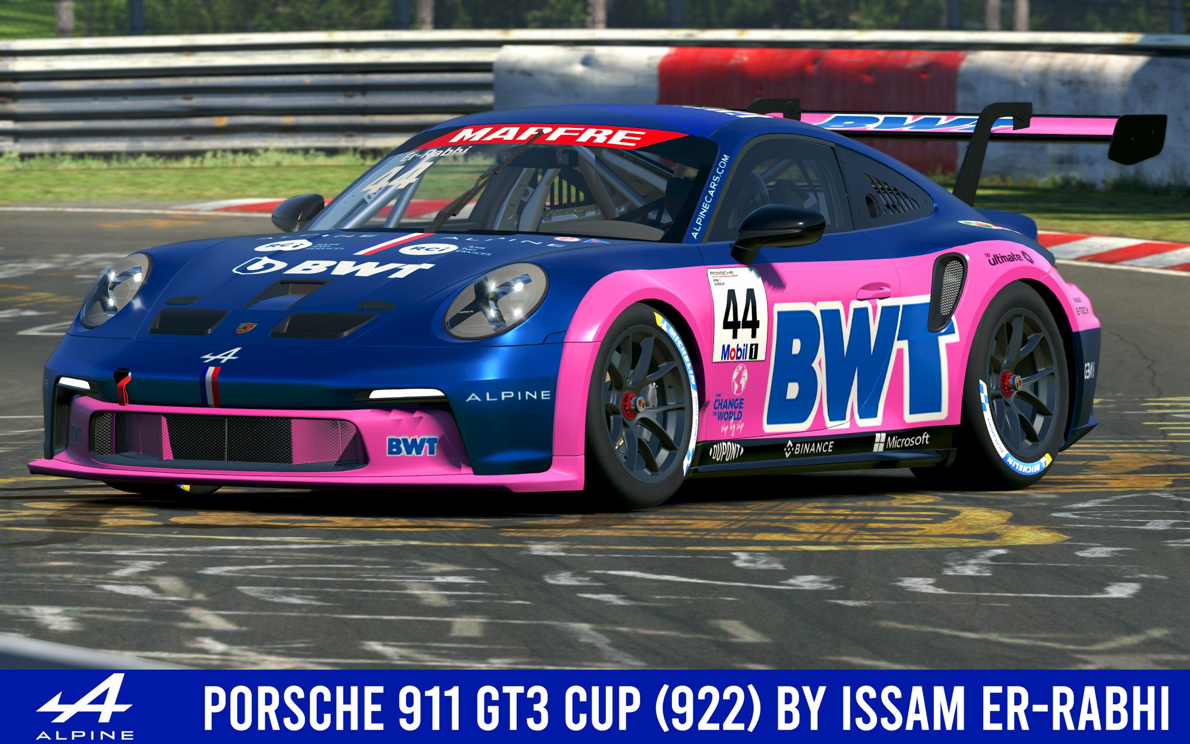 BWT Alpine F1 Team (2022) Porsche Cup by Issam Er-Rabhi - Trading Paints