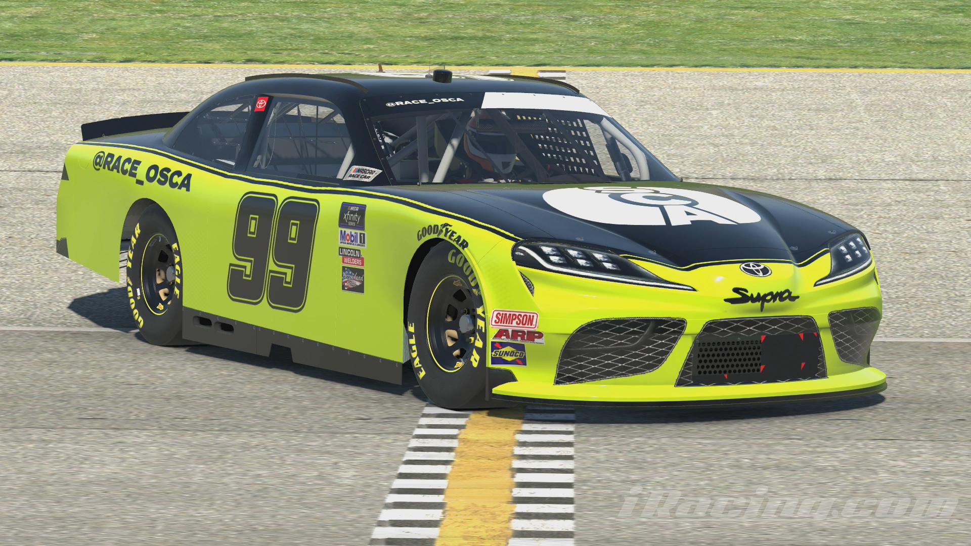 OSCA Black and Yellow 99 Supra by Vic Bloom - Trading Paints