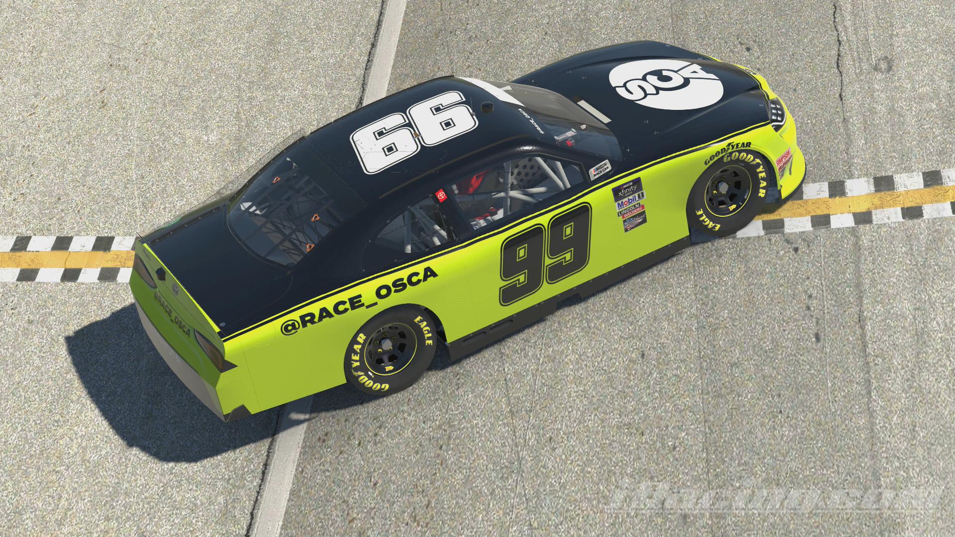 OSCA Black and Yellow 99 Supra by Vic Bloom - Trading Paints