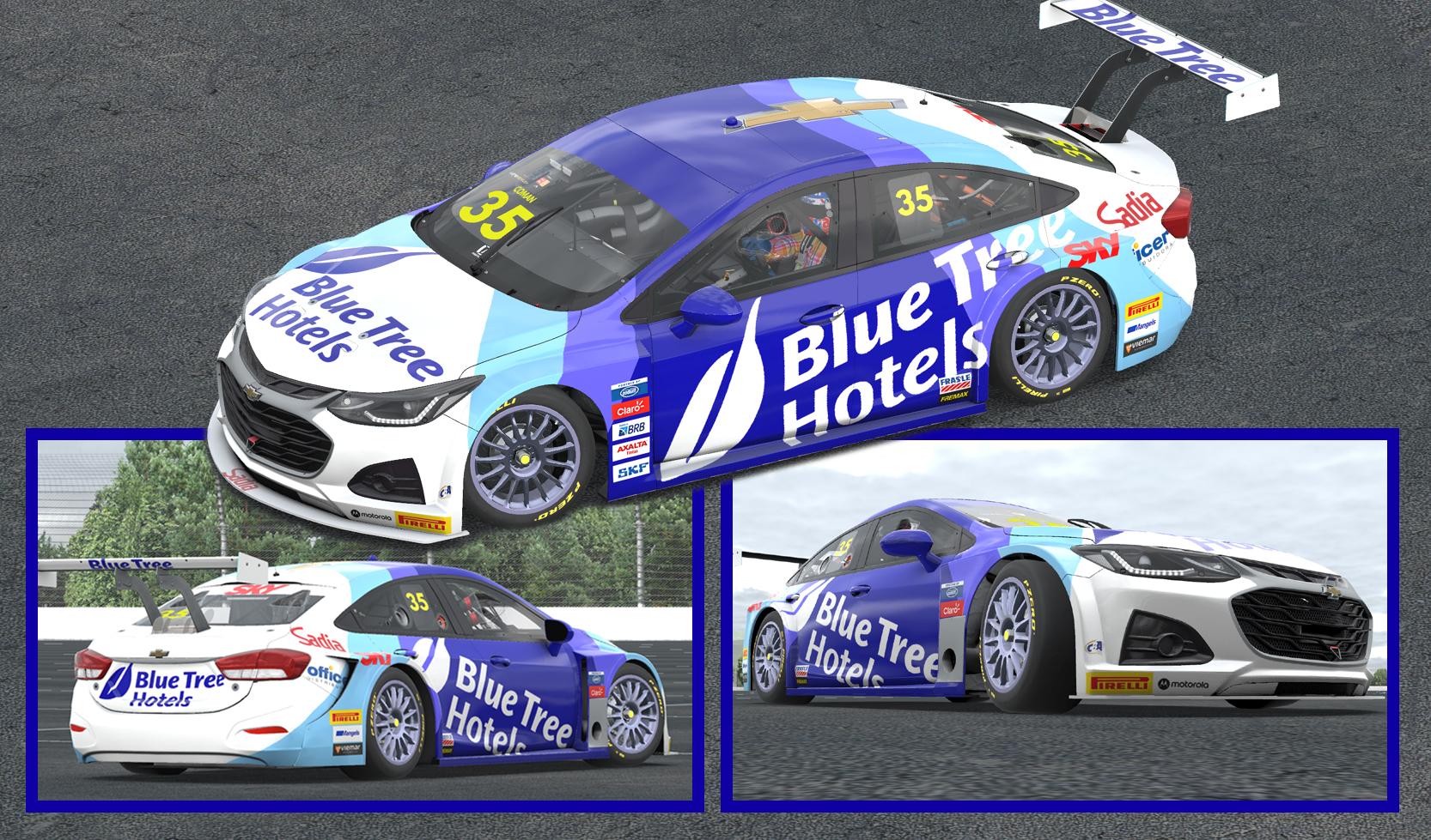 Brazil Chevy Cruze Blue Tree by Clyde Coman - Trading Paints