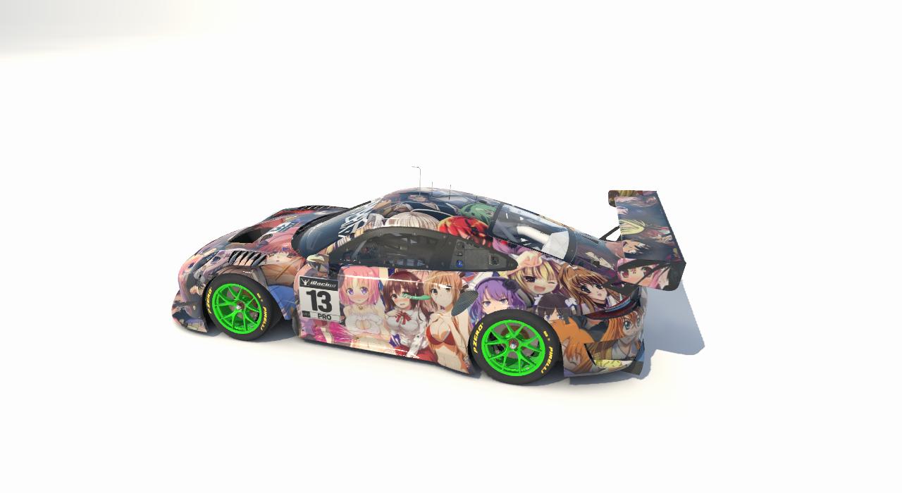 Porsche 911 GT3 R Anime "Stickerbomb" by Daniel Asp - Trading Paints