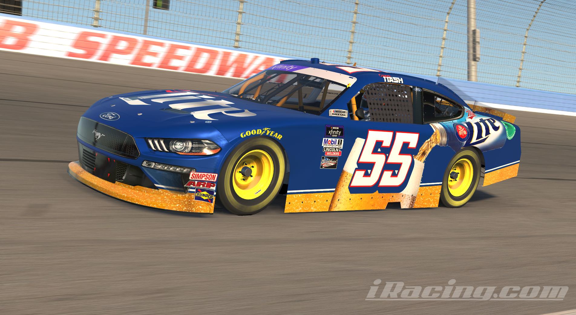 Cooper Nash 2022 Miller Lite Xfinity Ford Mustang (NO #s) by Manix ...