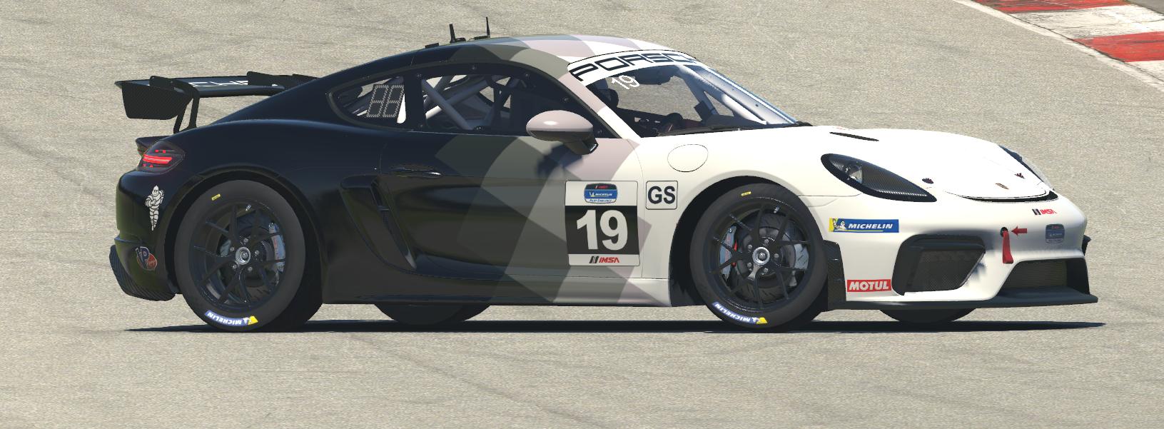 Porsche Cayman GT4 with Gradient Cubes by Jeff Gardiner - Trading Paints