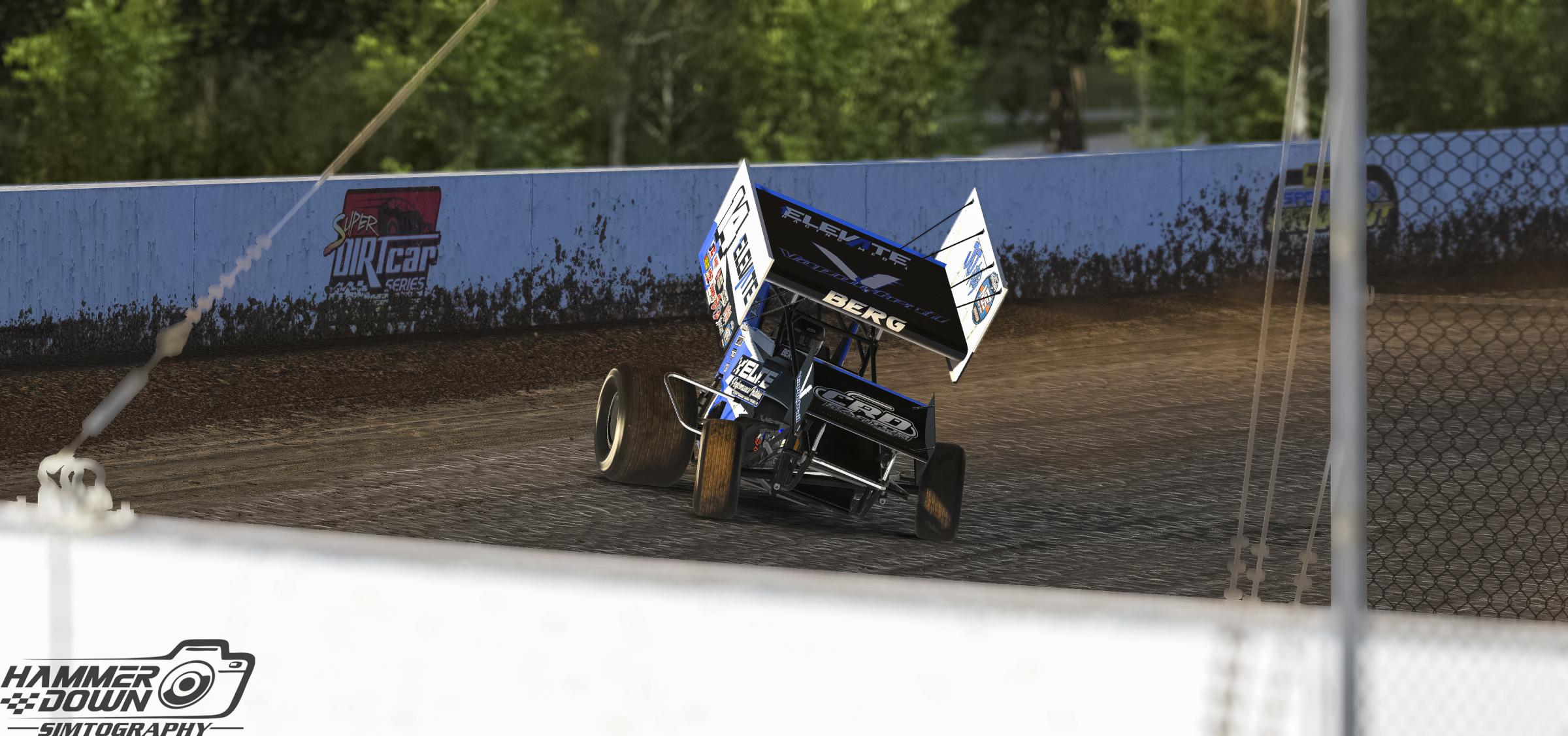 2022 Dylan Berg White Sprint Car V2 by Koleton Anderson - Trading Paints