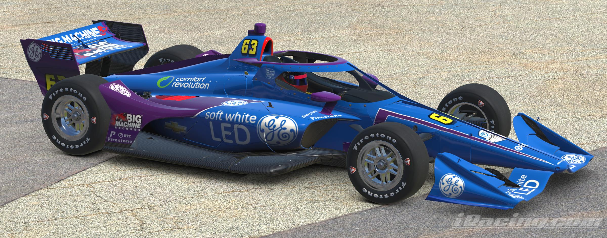 GE Soft White LED - IndyCar by John Rubino - Trading Paints