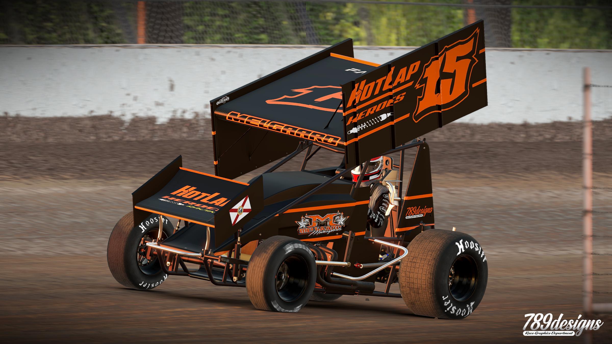 Swede Melgaard HLH Sprint Car by Garrett Marshall - Trading Paints