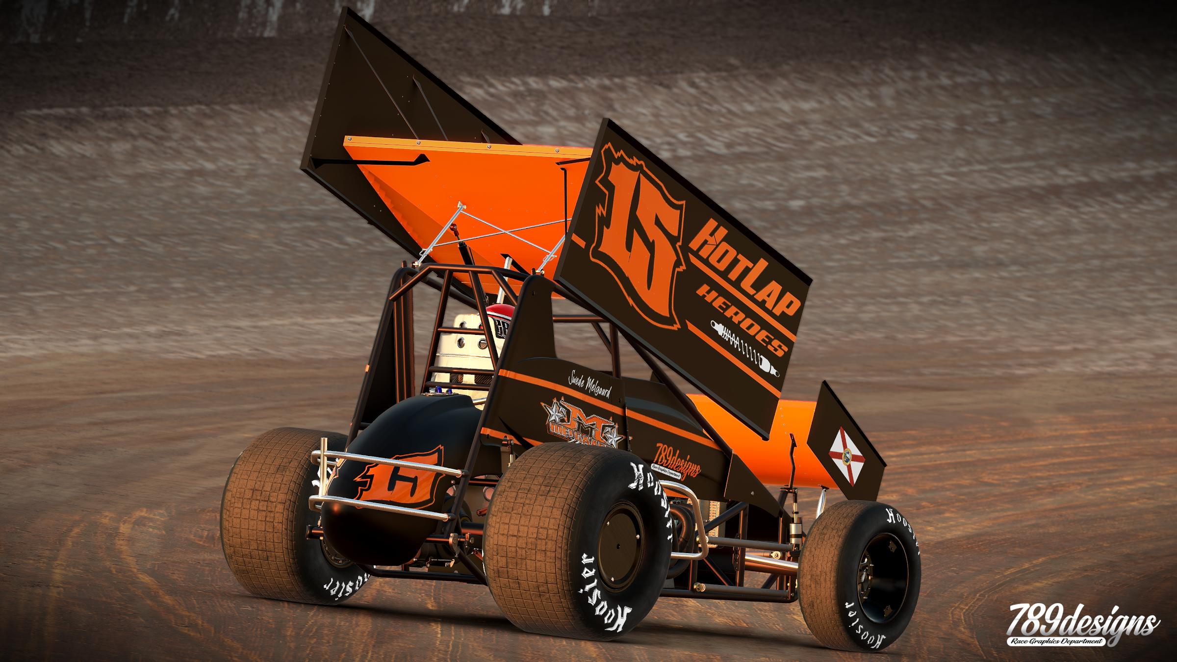 Swede Melgaard HLH Sprint Car by Garrett Marshall - Trading Paints