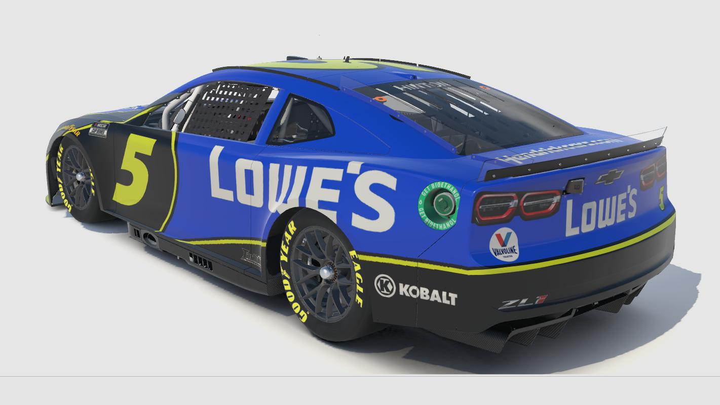 #5 Kyle Larson 2008 Lowes Throwback by Spencer Hinton - Trading Paints