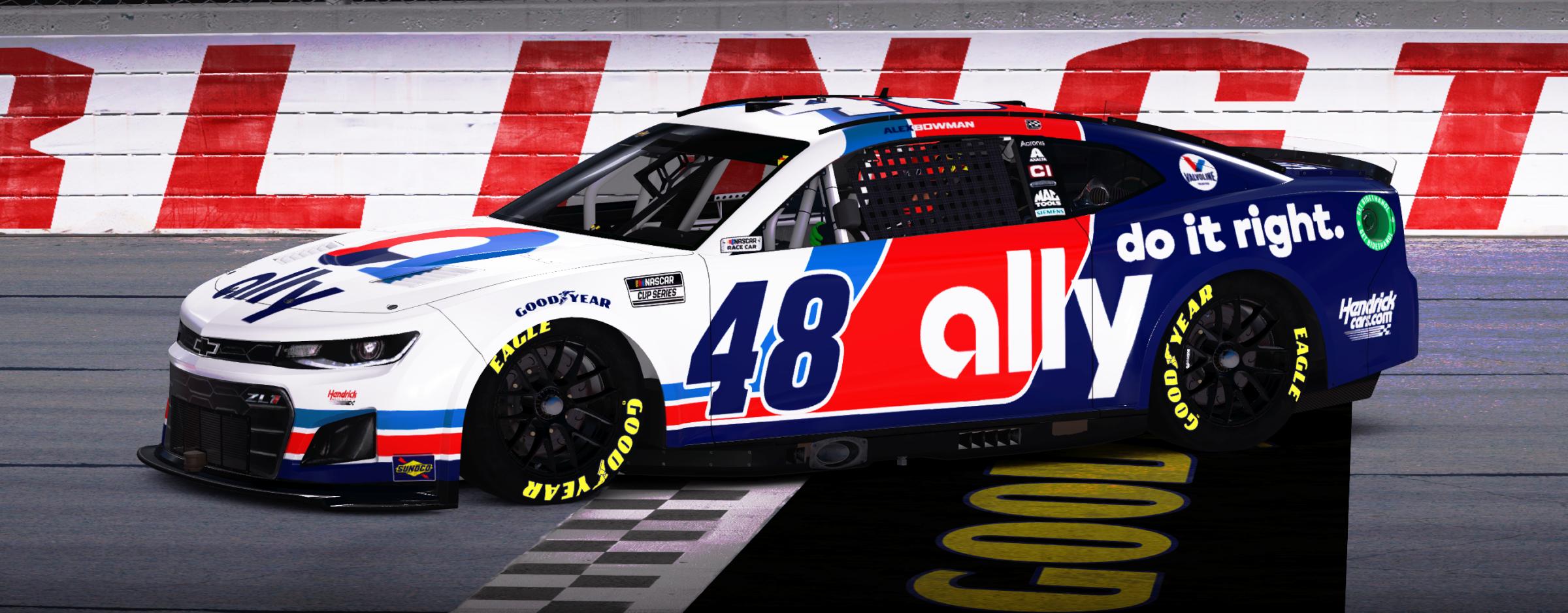 Alex Bowman 2022 ally Throwback 2022 Chevrolet Camaro ZL1 Gen 7 by ...